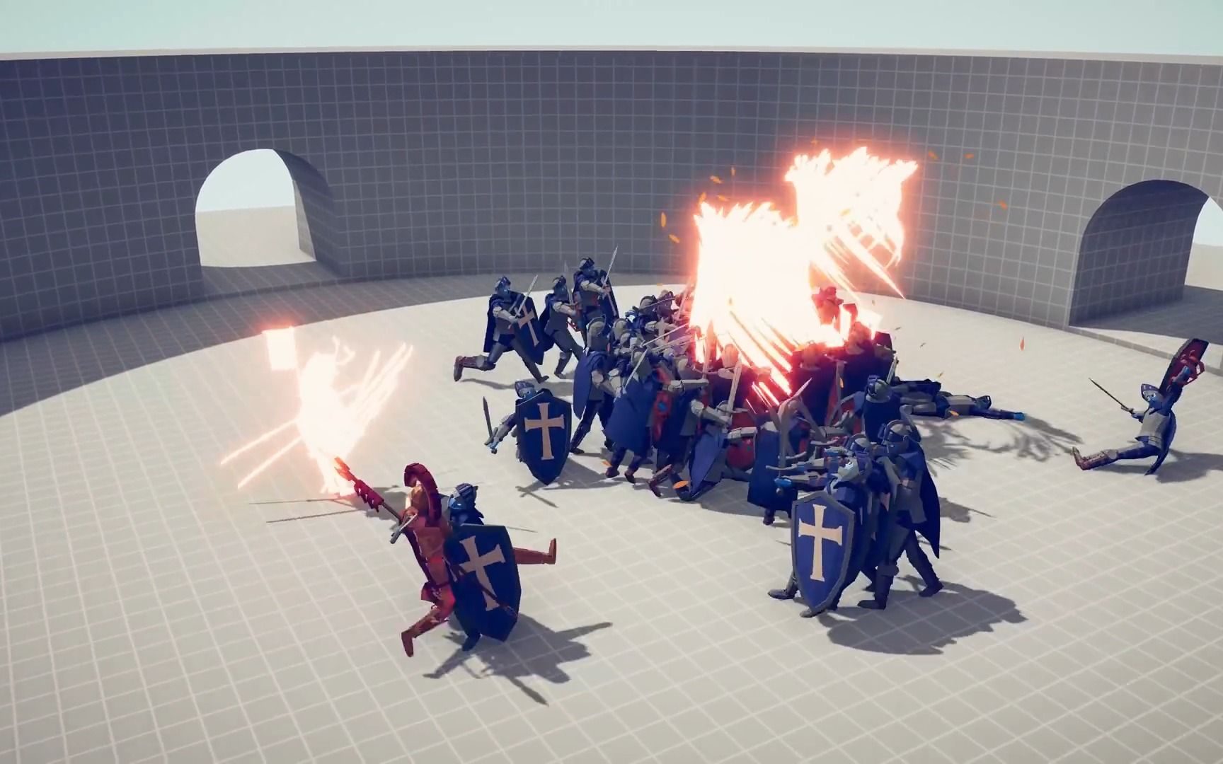 全面战争模拟器:皇帝和战神阿瑞斯VS50个单位(不是全部)