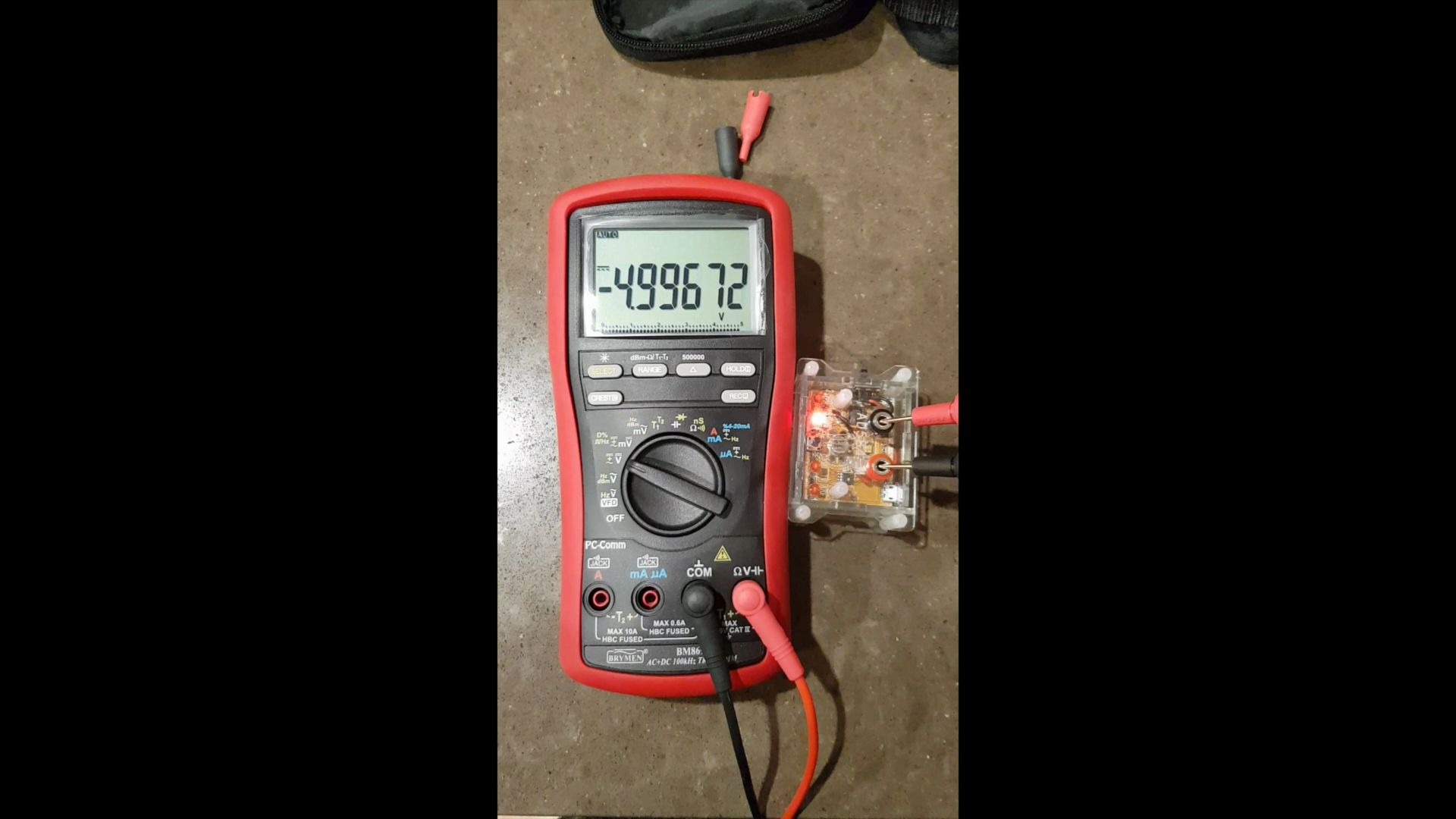 Brymen BM869s 5V满量程电压测量稳定速度