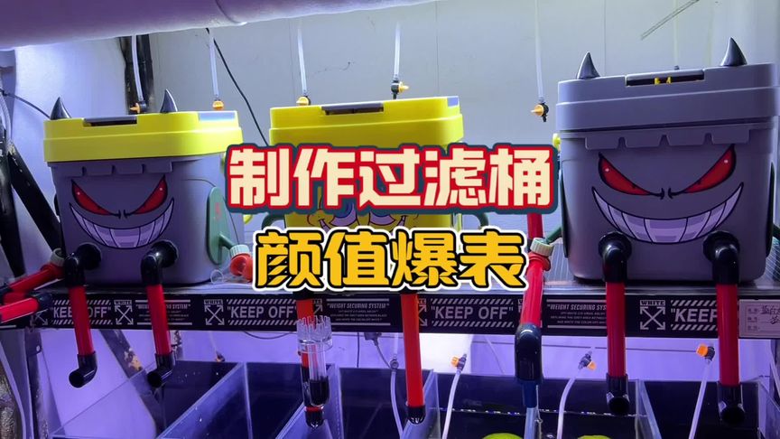 制作鱼缸过滤桶 颜值爆表#养鱼人 #过滤系统 #水族 #鱼友