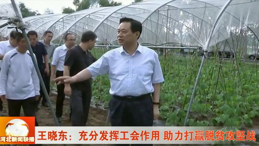 王晓东:充分发挥工会作用 助力打赢脱贫攻坚战