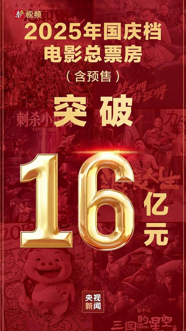2025年国庆档电影总票房破16亿