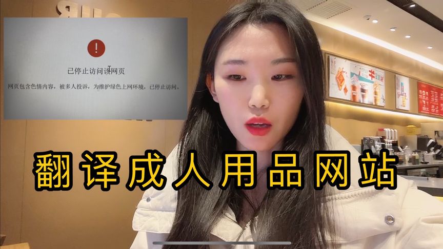 有成人用品公司翻译网站,打开网页链接,结果网页涉黄禁止访问。