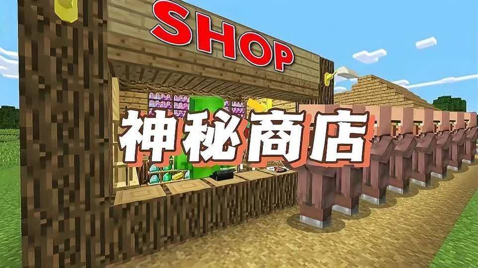 MC我的世界:在我的世界中开起了神秘商店!居然还能卖这个?