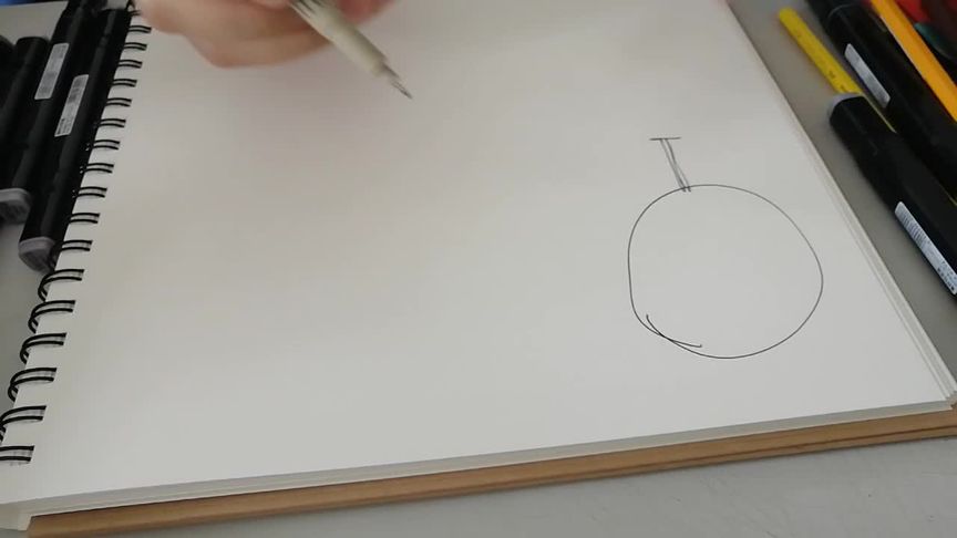 如何画#树#手绘#马克笔#彩铅手绘 #设计手绘