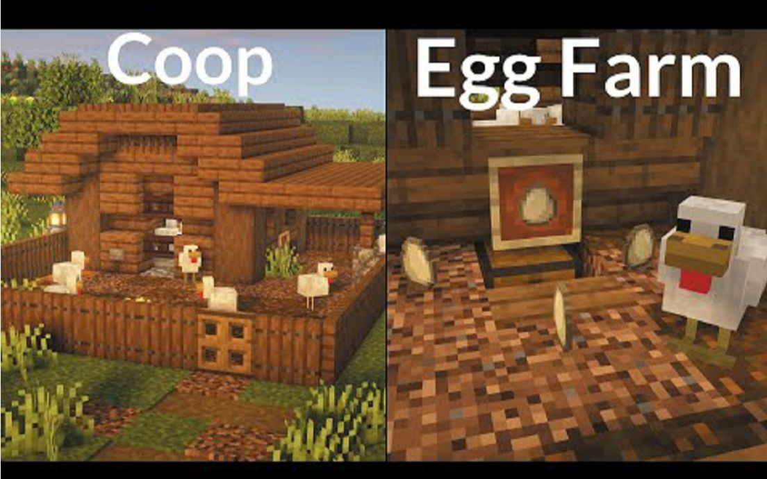 (我的世界.建筑教程)养鸡场是怎么建成的