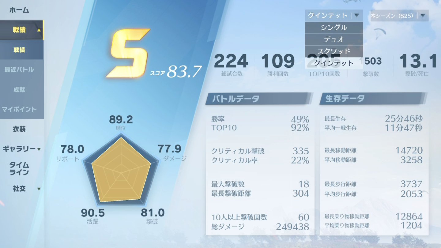 【荒野行动】kd掉10之前晒晒S24战绩