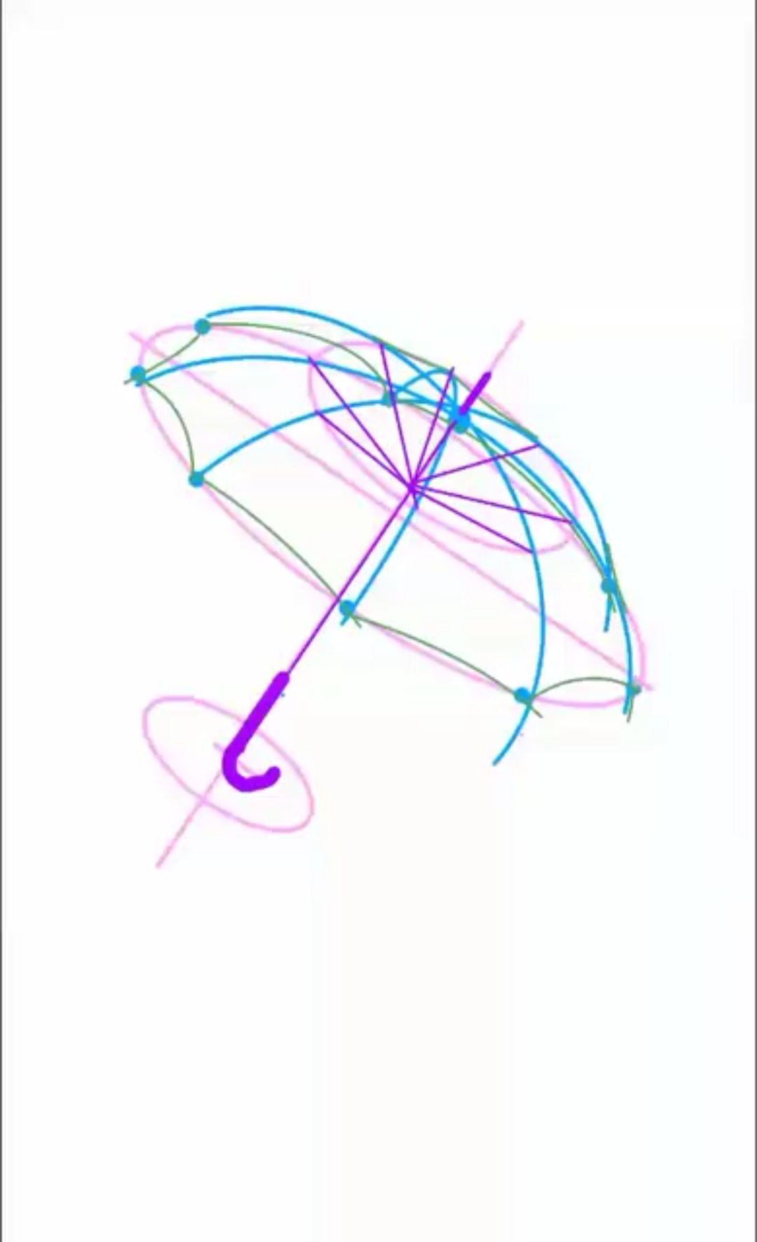 ‍伞的透视画法ߧ�:我会了!画师