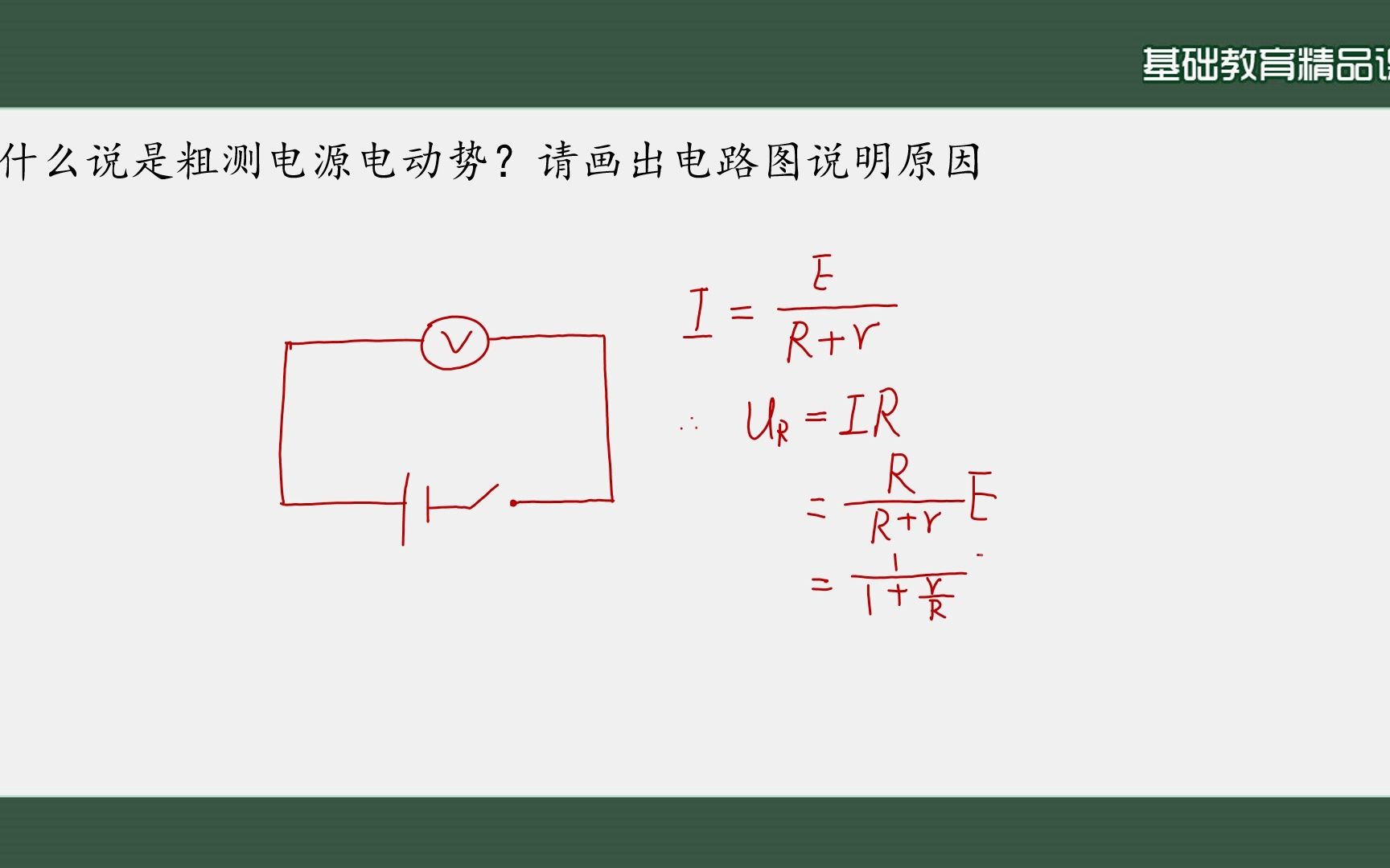 12.3 实验:电池电动势和内阻的测量