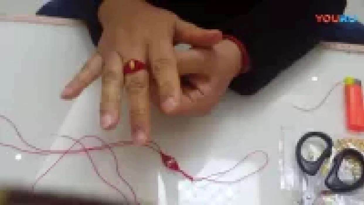 黄金转运珠水晶戒指的编法2 20180122_222018