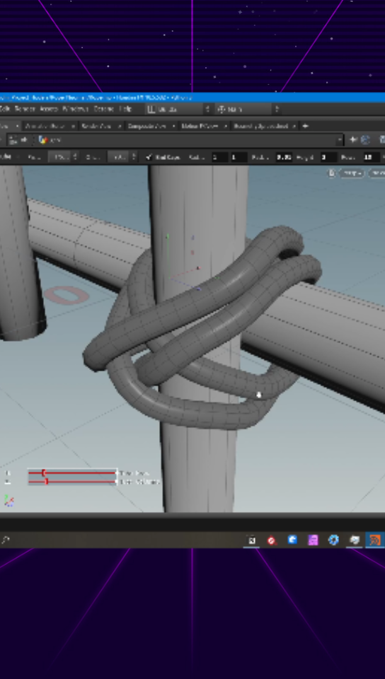 Houdini 程序化建模 多个绳子绑定无穿模技巧展示