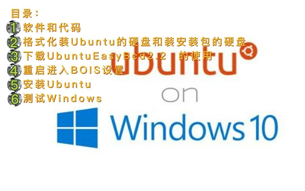 Ubuntu Windows双系统无U盘安装!全程录制!Linux安装