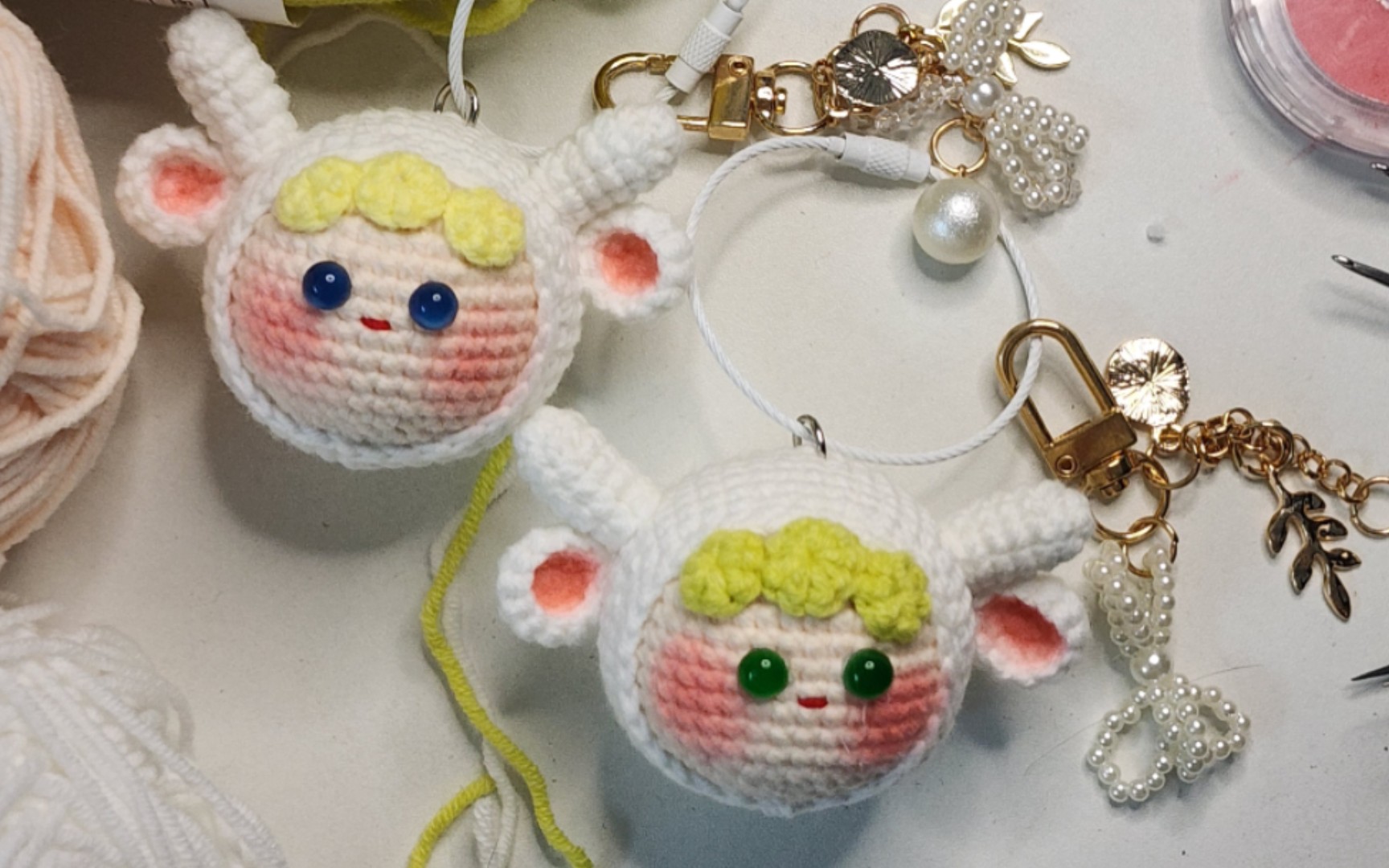 新手教程 不光彩团子 手工钩织毛线小羊团子配件与组装