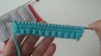 毛线编织入门教程,平针花纹的起头方法,非常简单!