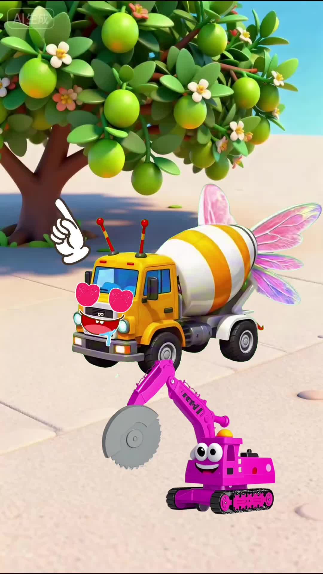 ...动画片视频3-6岁 #大卡车动画片0-3岁早教 #消防车动画片0-3岁早教