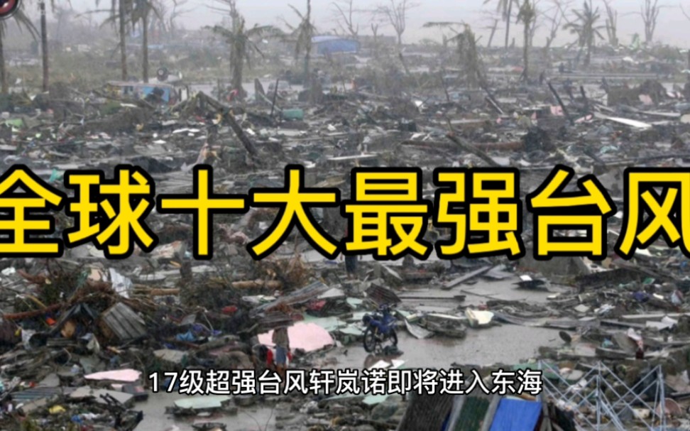 全球十大最强台风
