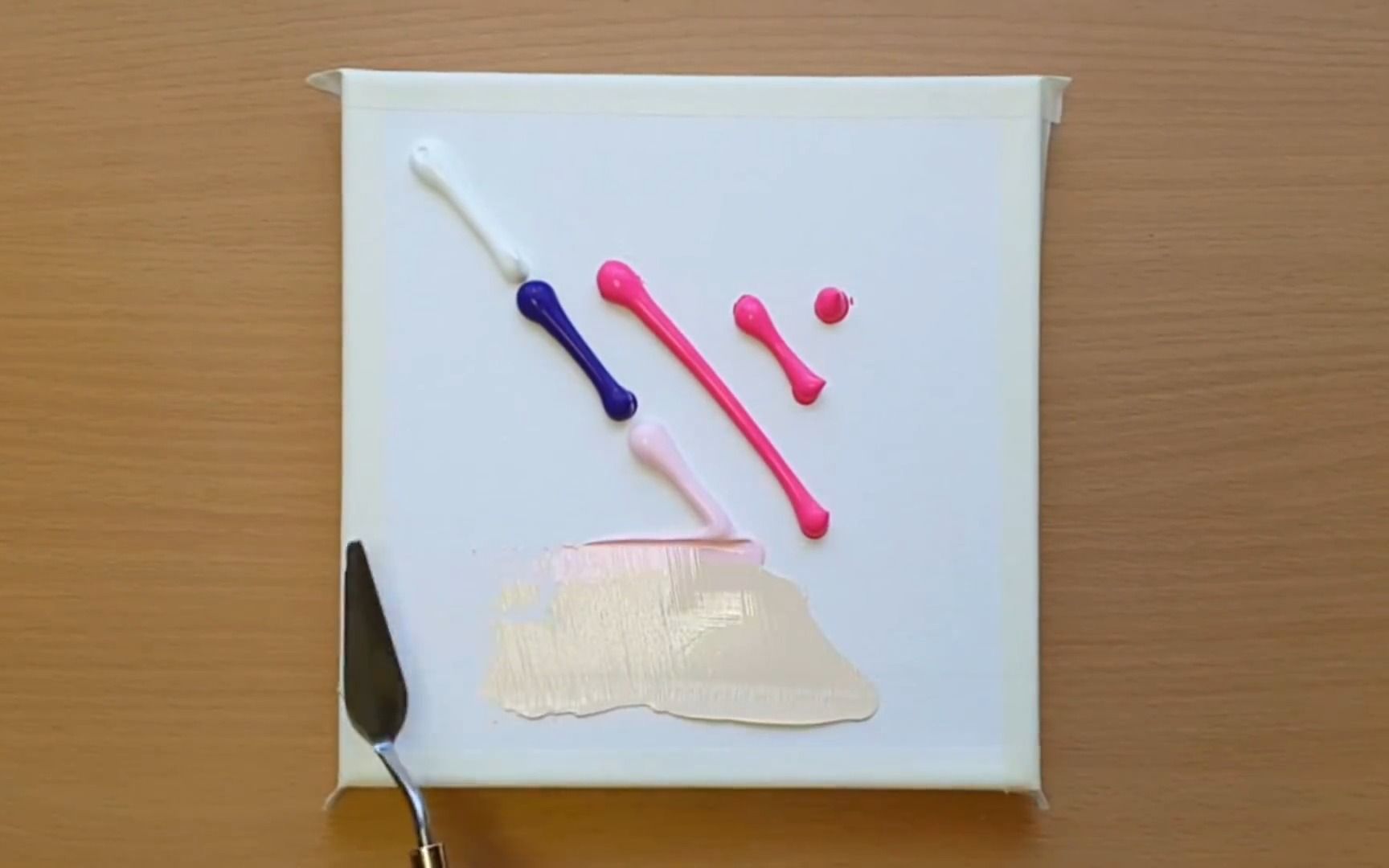 紫色梦想/初学者画布上的简单丙烯画|放松绘画演示