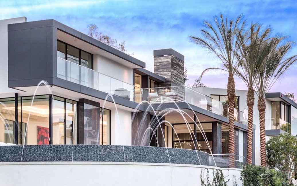 ...收藏】—洛杉矶—坐落于比佛利山庄价值3450万美元的奢华现代豪宅