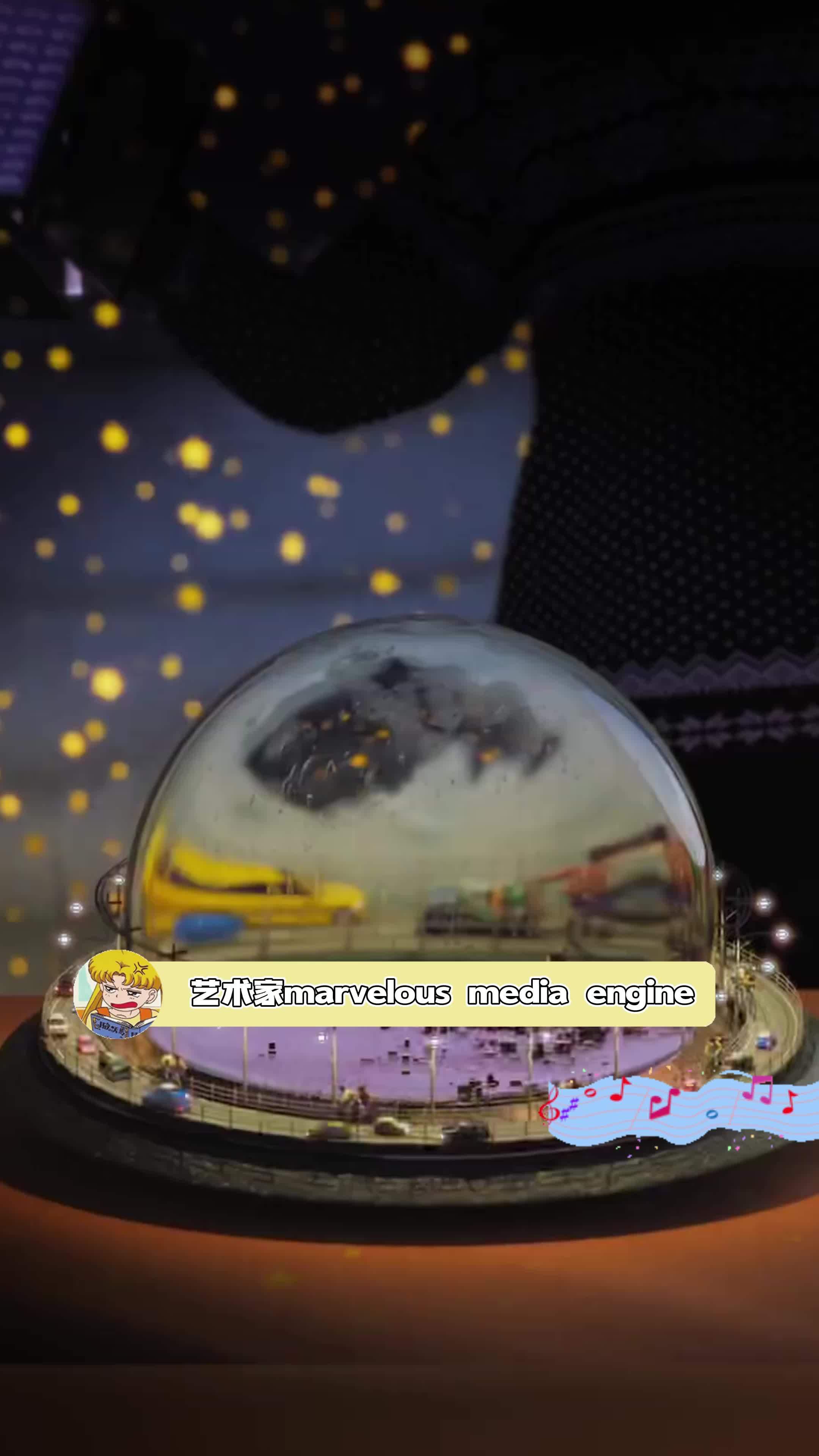 艺术家marvelous media engine用3D建模塑造了宫崎骏的动漫世界八音...