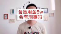 信用卡逾期后,含备用金5W,会有刑事责任风险吗