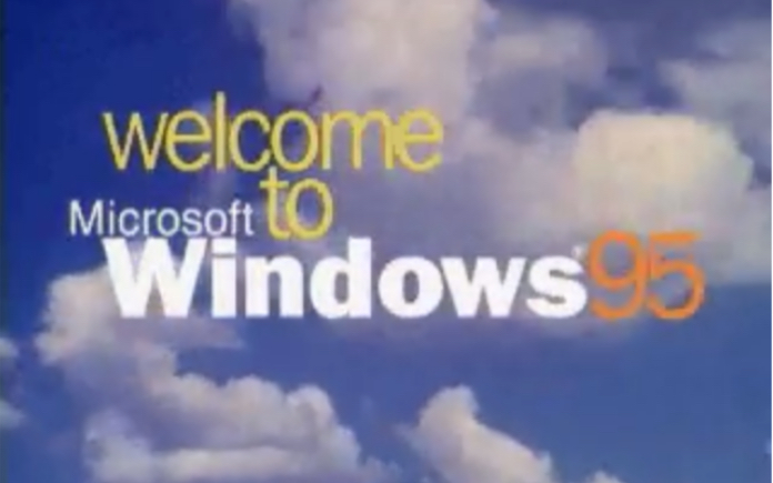 welcome to Windows 95