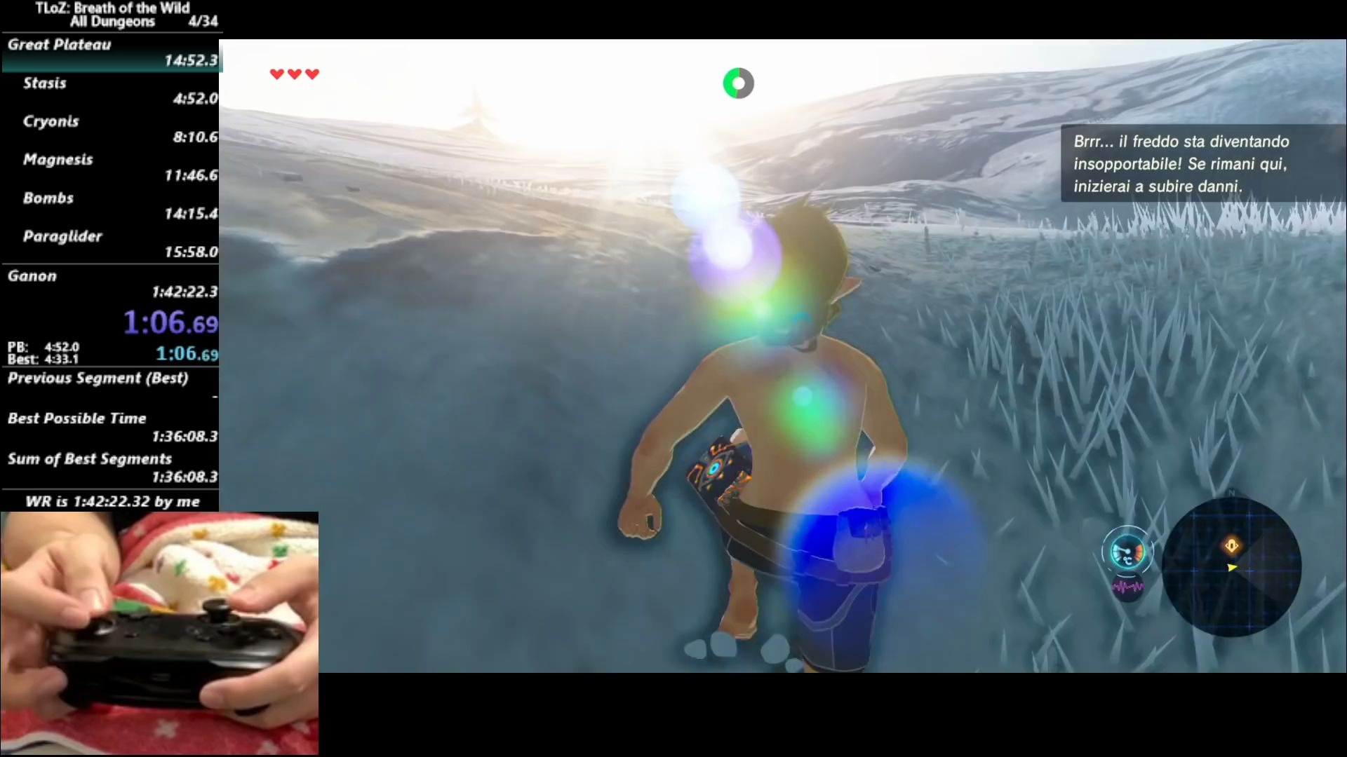 【搬运】塞尔达传说荒野之息-全迷宫-世界记录1小时40分08秒速通-...