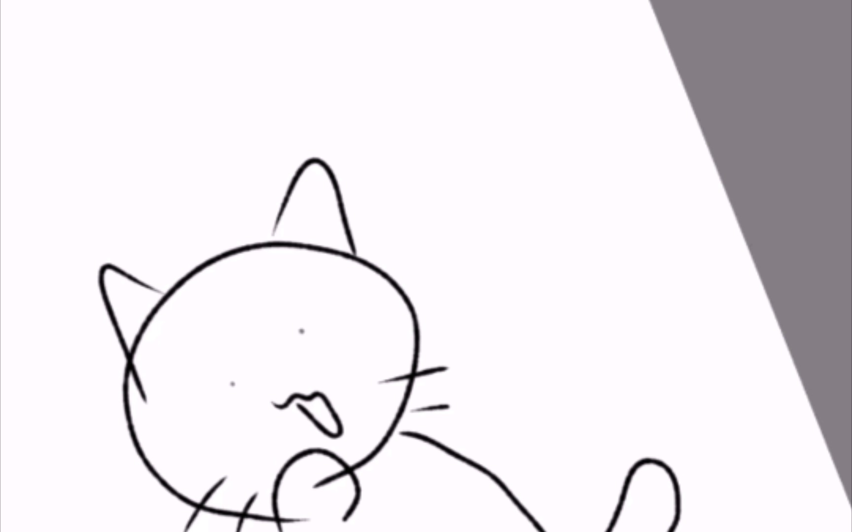简笔画猫,一个赞画一个