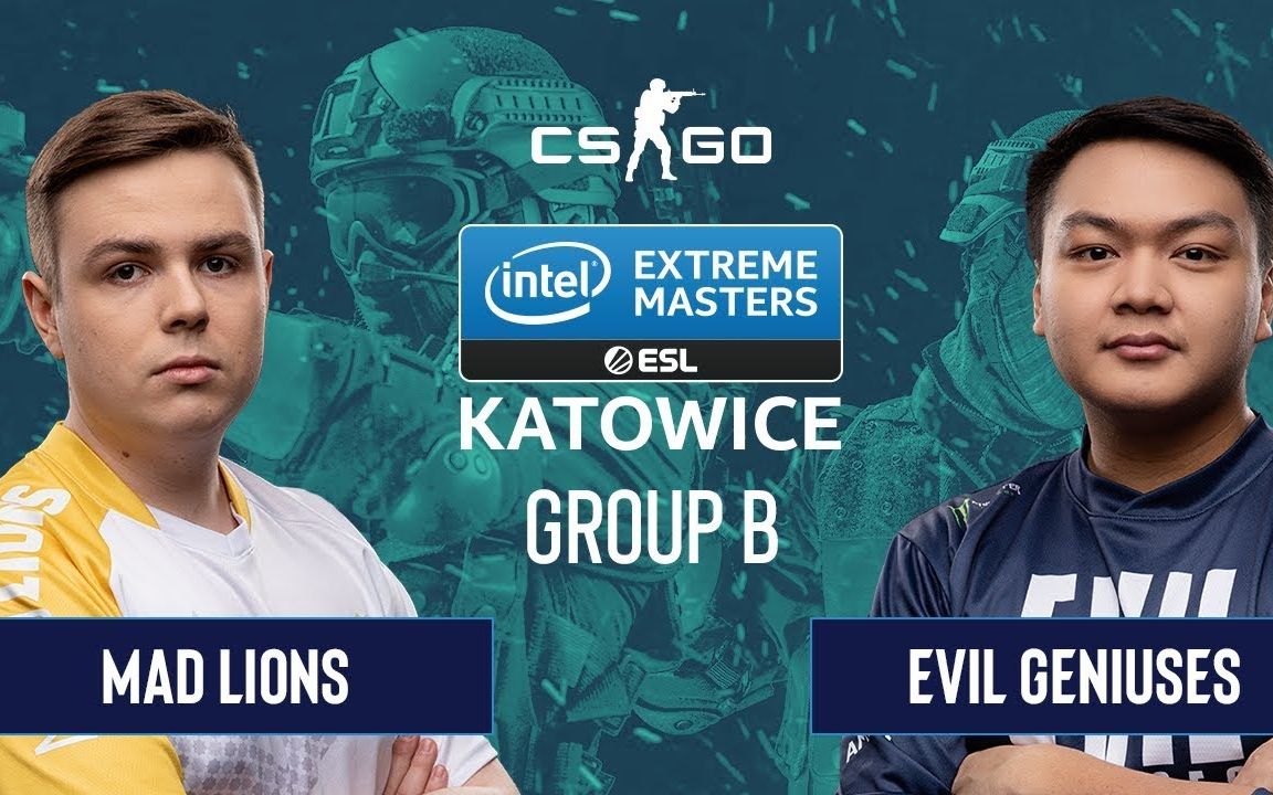 ...IEM卡托维兹2020MAD Lions vs. Evil Geniuses BO3英文回放|CS:GO