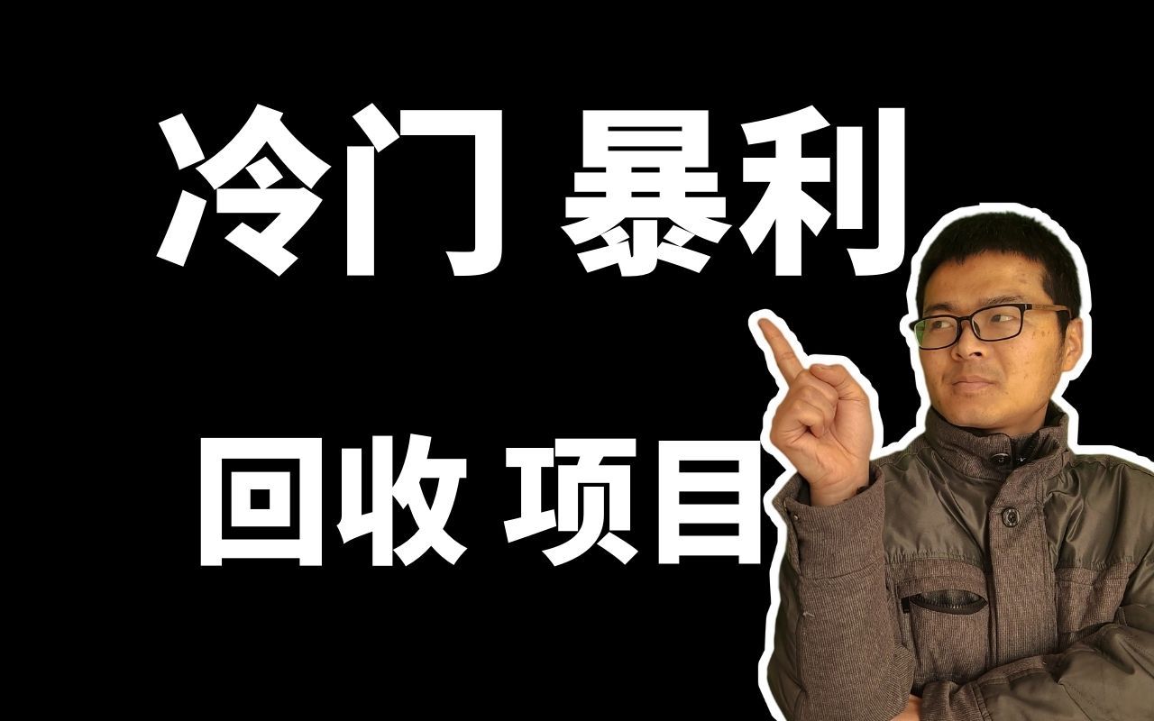 经济低迷时期,普通人也有赚钱的机会,看看在中国如何通过回收 项目...