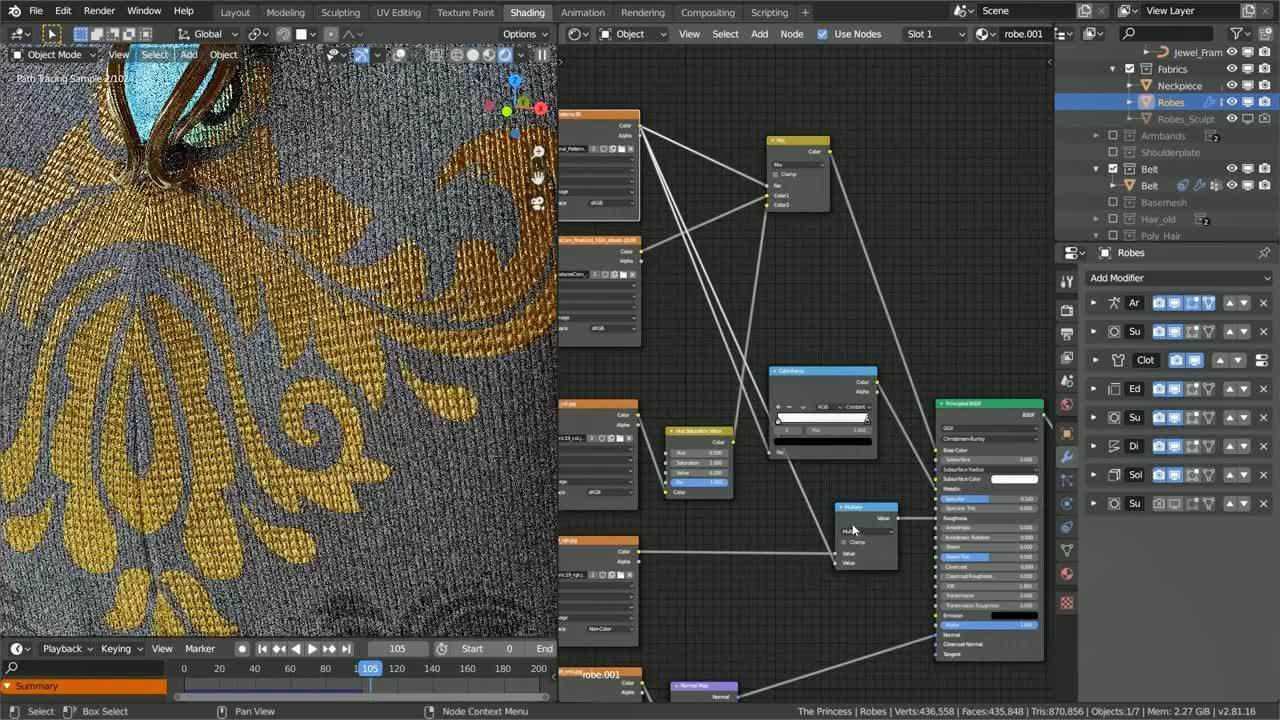 blender-2.8x-制作最终幻想角色同人-服装材质的调节