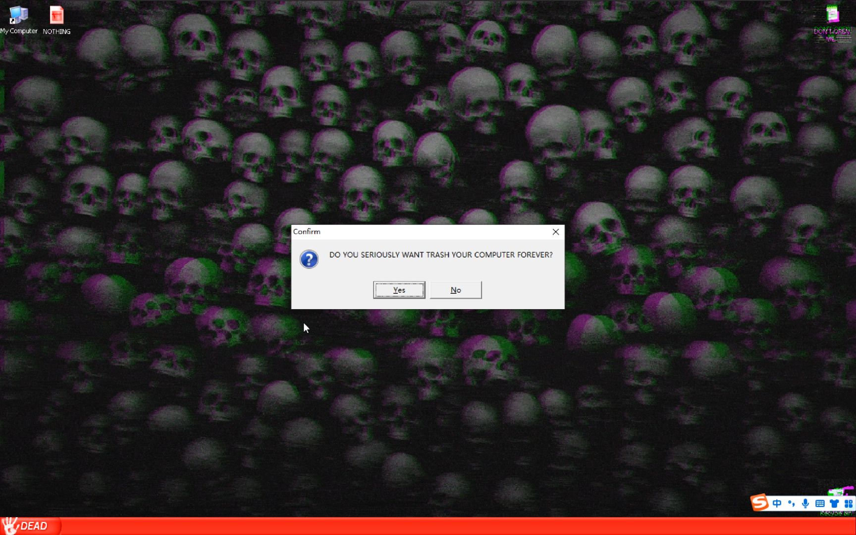 windows xp horror病毒