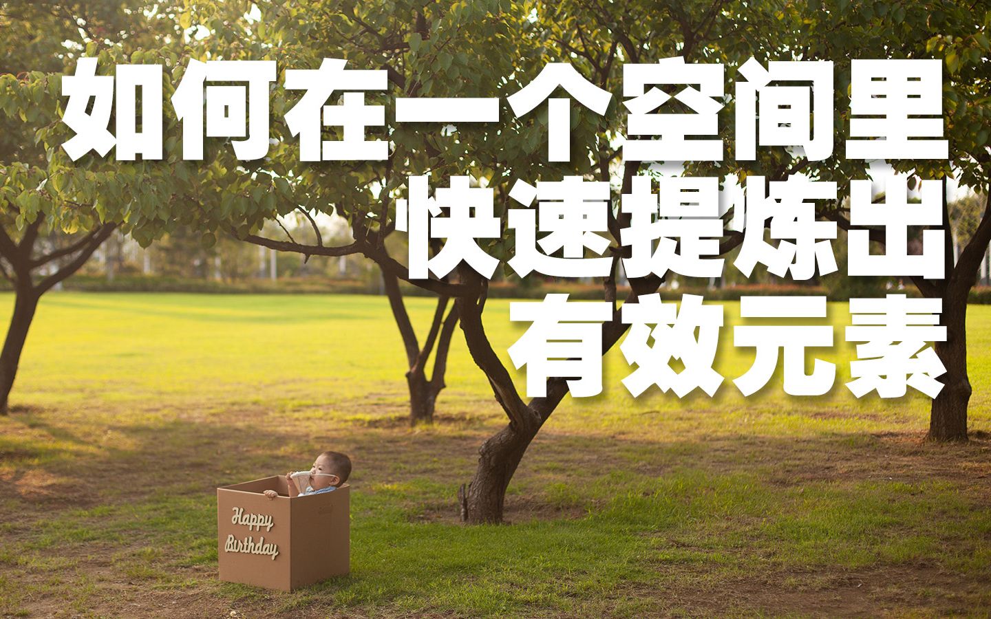如何在一个空间里快速提炼出有效元素?【到底咋拍的】