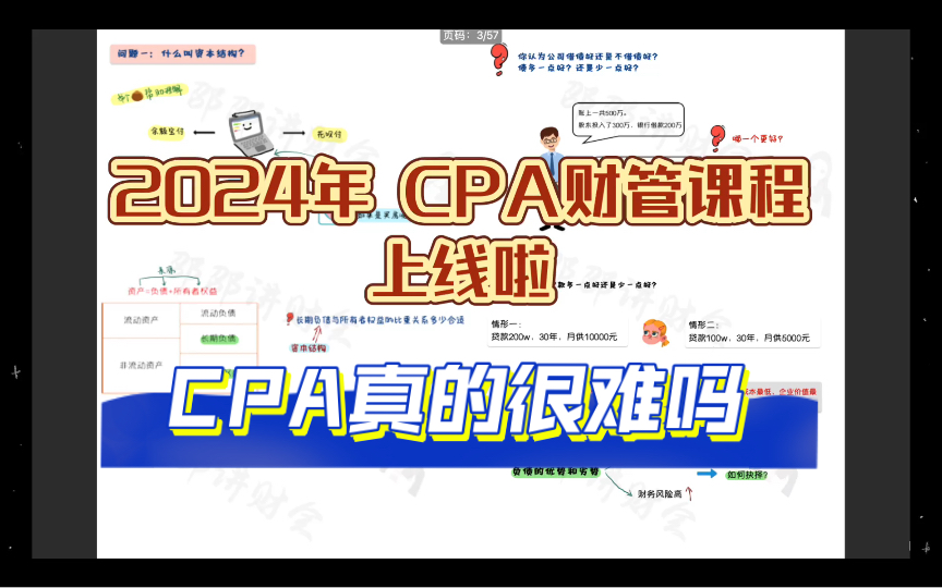 【cpa财管】CPA真的不简单,别轻易碰
