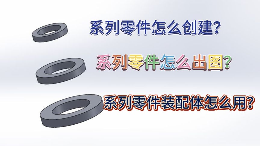 一次给你讲清楚,solidworks系列零件的创建、出图和用法