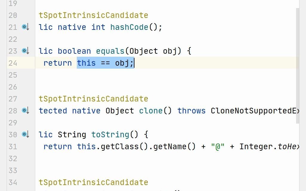 Java中Object类的常用方法