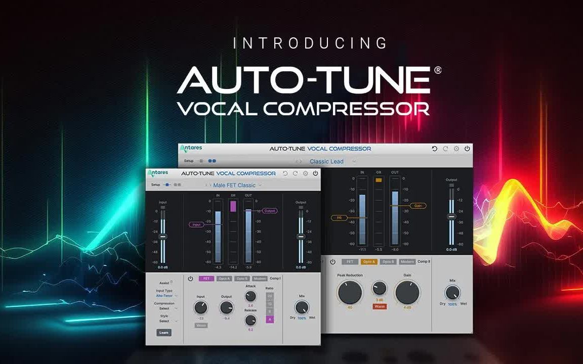 Antares Auto-Tune Vocal Compressor智能人声压缩效果器插件介绍