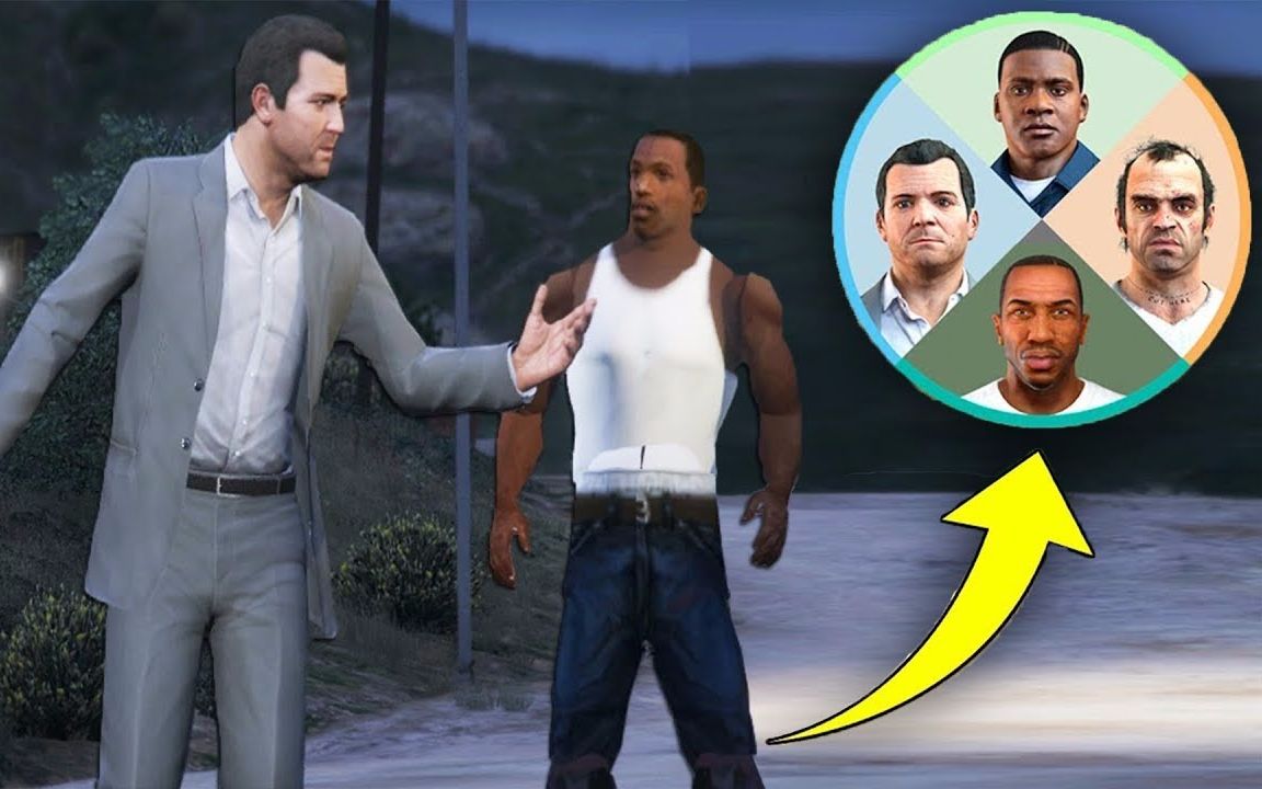 GTA5 主线任务中 惊现 CJ彩蛋 (已测试) (已更新一段新视频)