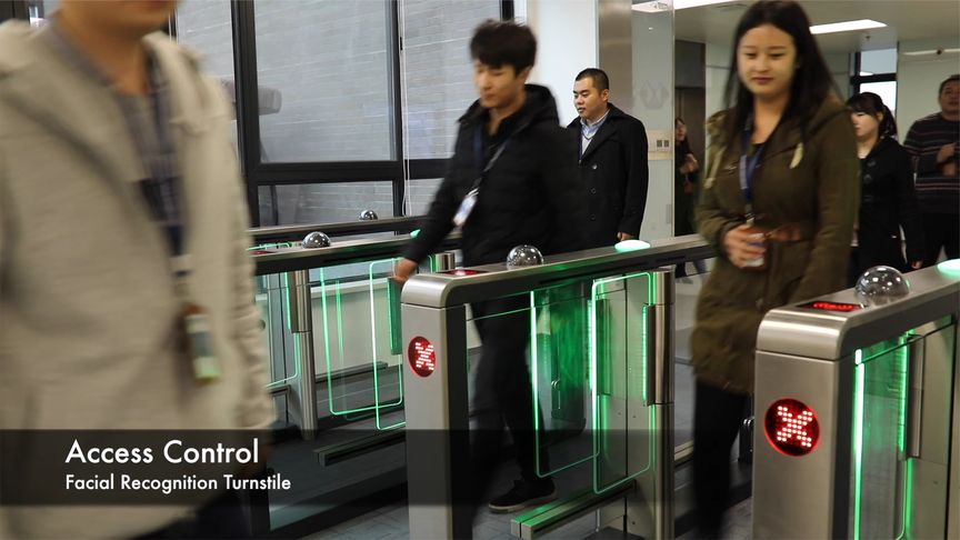 人脸识别门禁管理场景演示