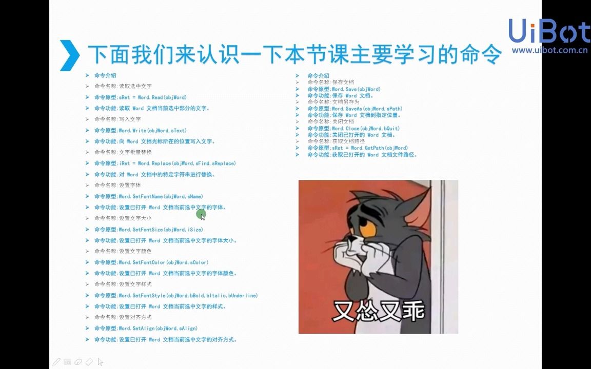 75.【视频教程】UiBot使用教程-Word功能详解 下 (共2节)(A...