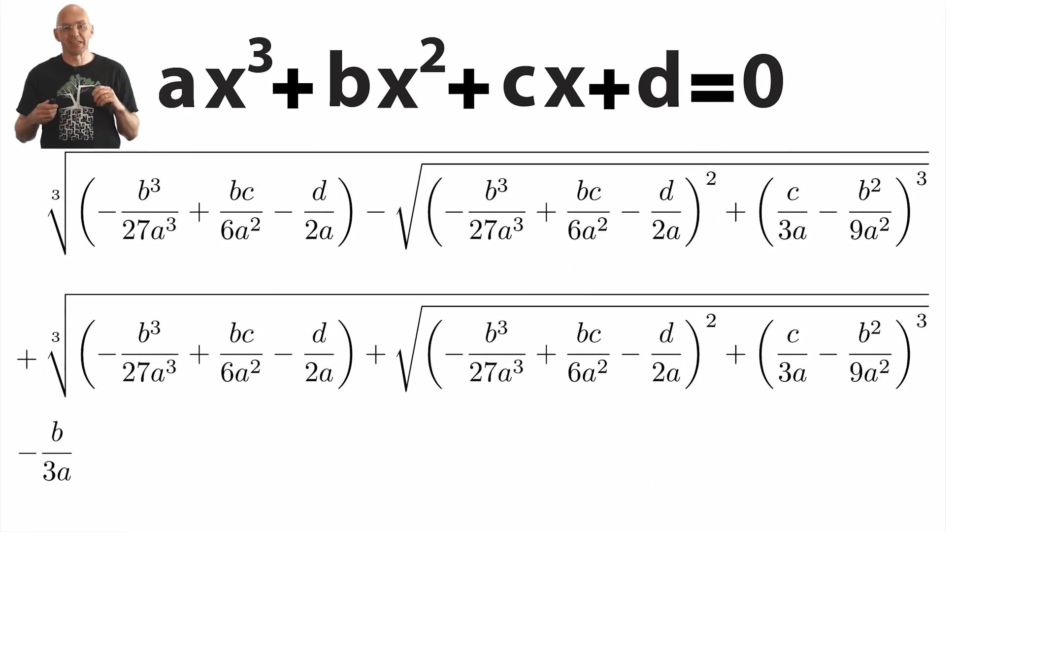 【Mathologer】500年不教三次方程求根公式,他们认为你不会处理什么...