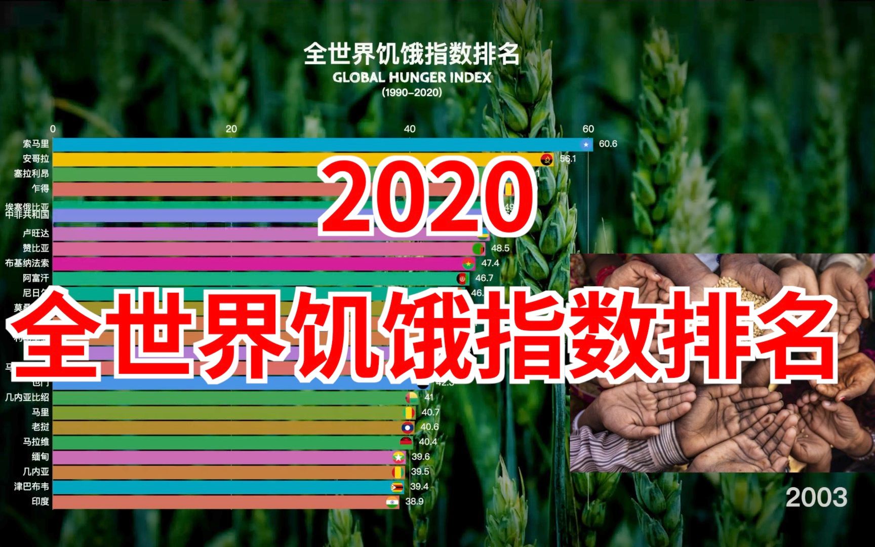 2020全世界饥饿指数排名