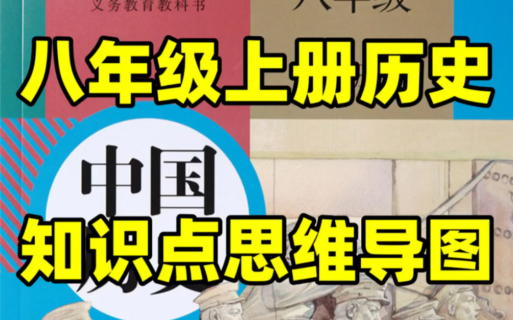 人教版初二八年级上册历史知识点思维导图#初中#八年级#初中历史#...