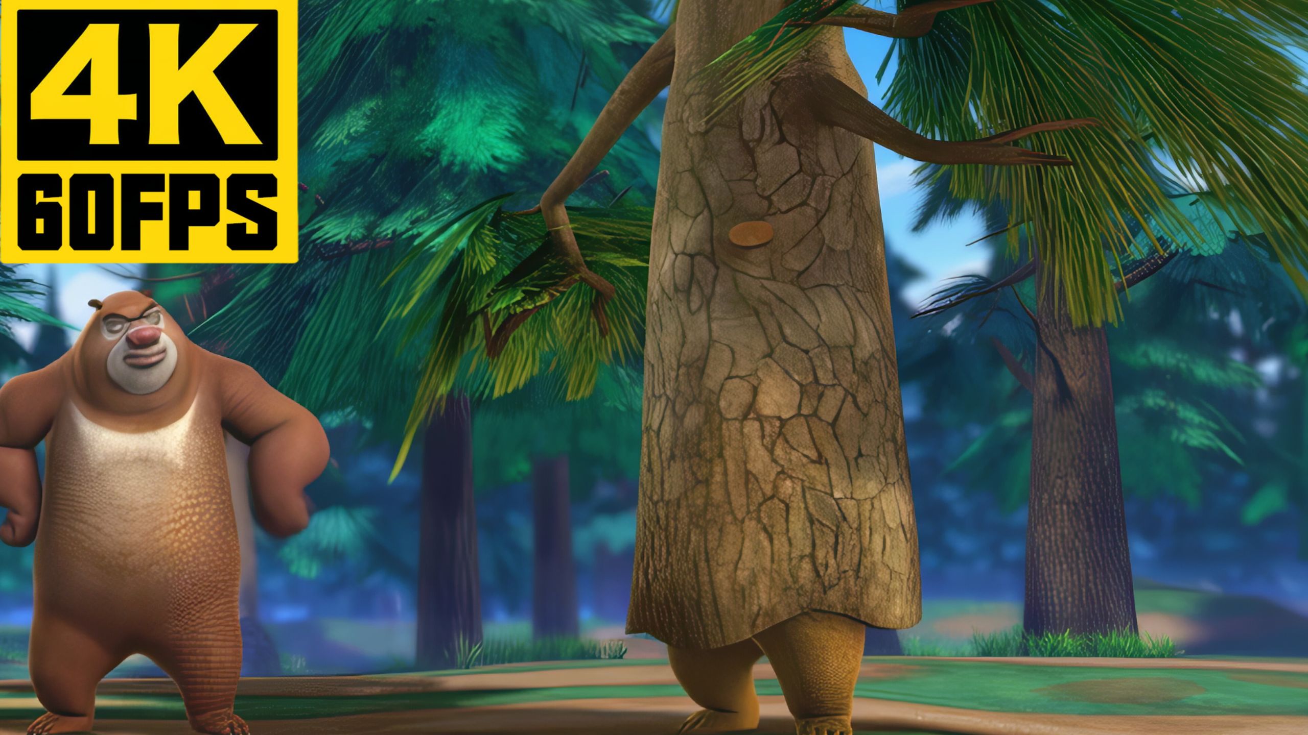 【4K60帧修复】老版熊出没第26集:移动森林