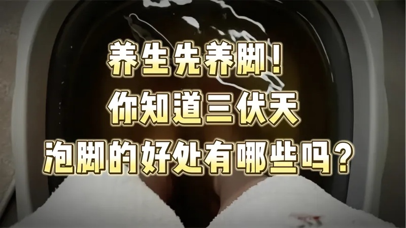 养生先养脚!你知道三伏天泡脚的好处有哪些吗