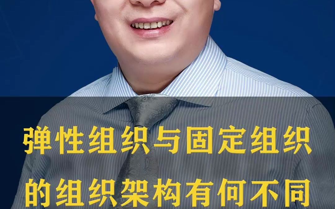 弹性组织与固定组织的组织架构有何不同 #弹性组织与固定组织的组织...