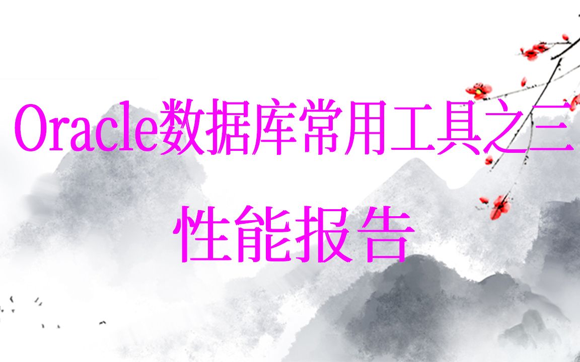 Oracle性能报告