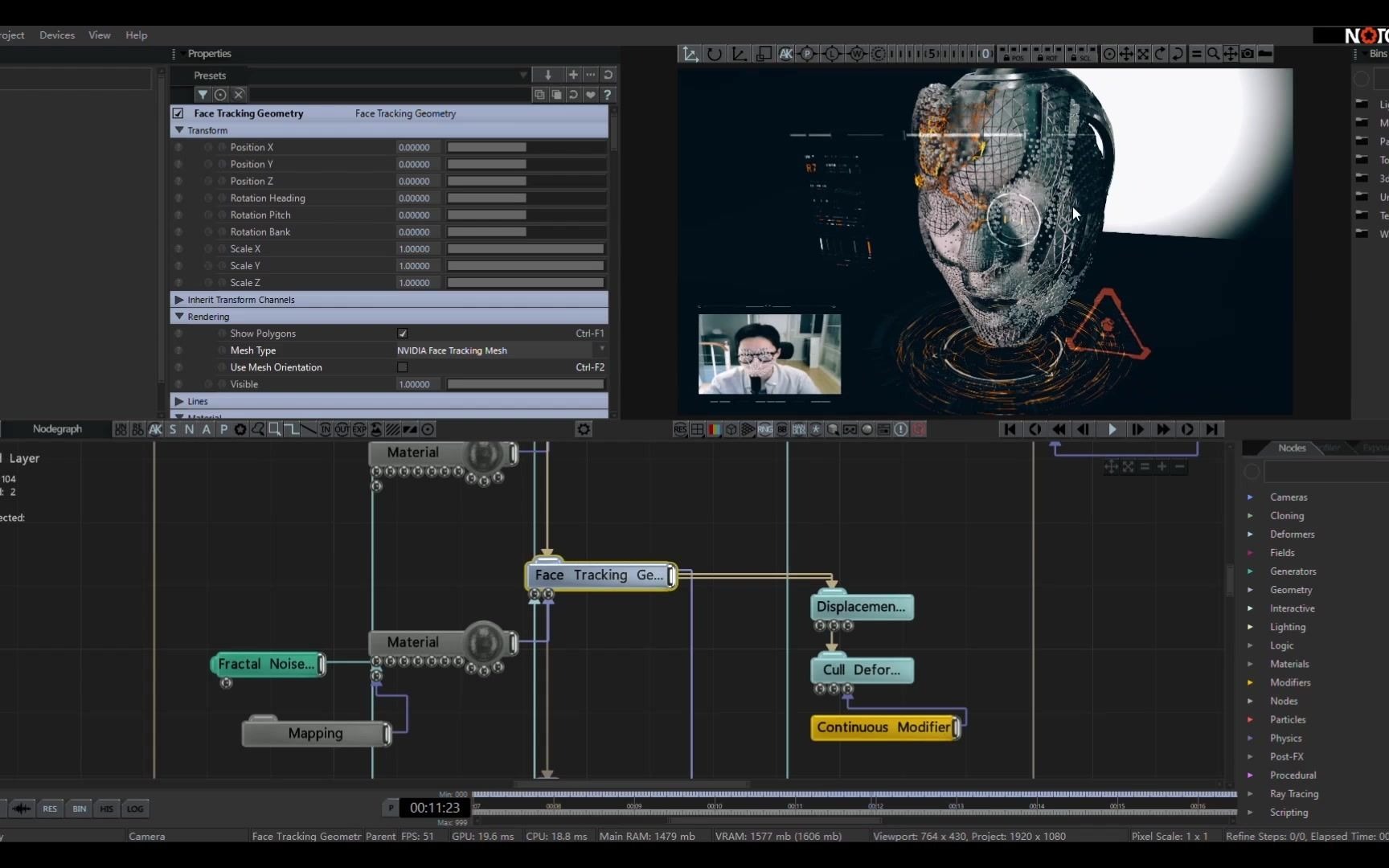 Notch教程 FaceTracking人脸捕捉