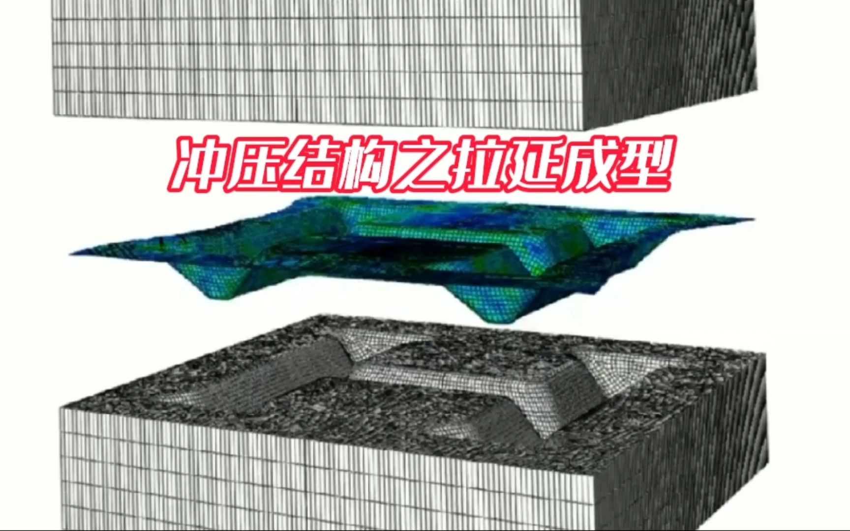 冲压模具的经典结构,产品的拉延成型原理,分析材料走料是重点