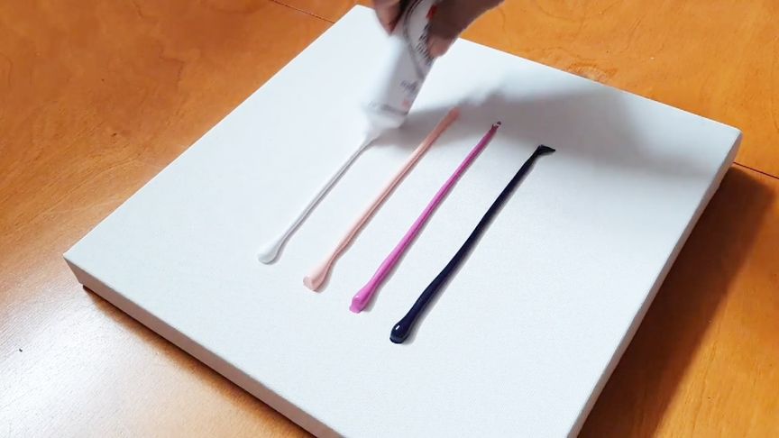 如何用颜料画抽象山水画,方法简单又美观