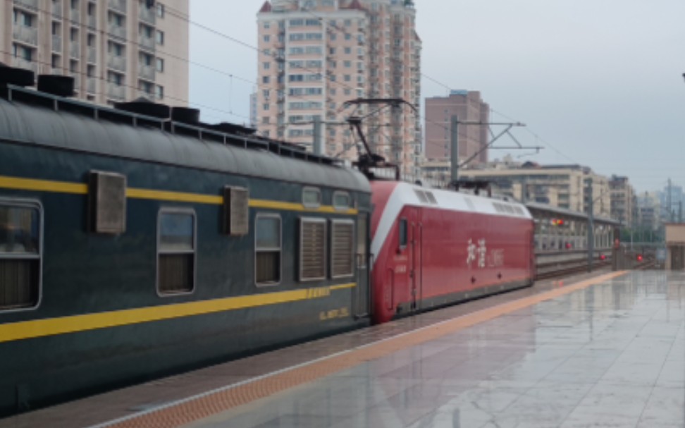 T168次列车(南昌至北京西)武昌站换挂本务机车(武局南段HXD1D0665)