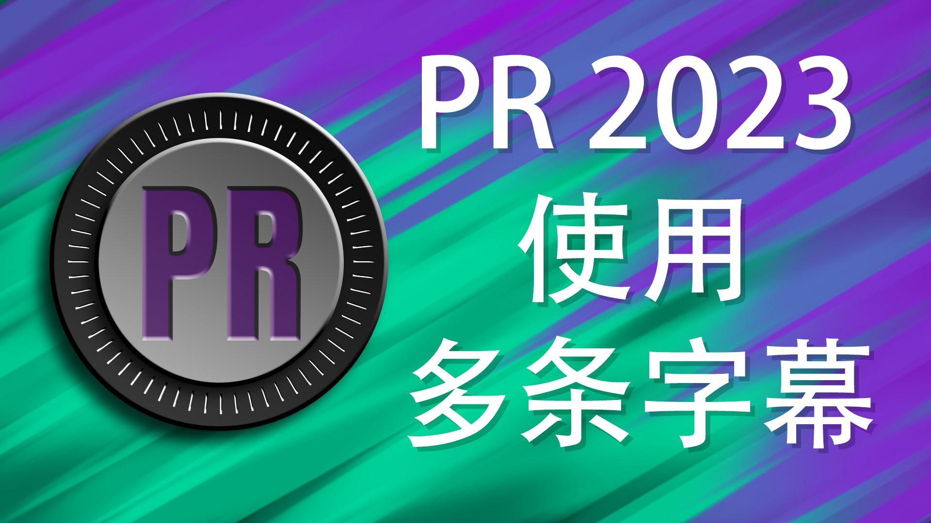 Pr2023如何显示和使用多条字幕